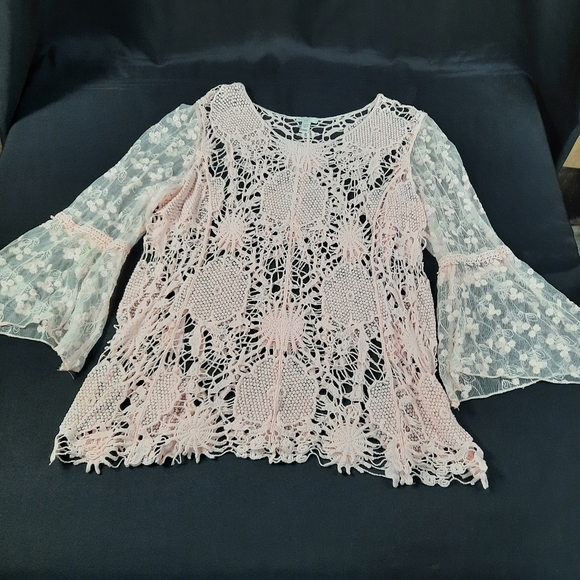 Cato | Tops | Cato Knit Sheer Overshirt Size 2224w | Poshmark